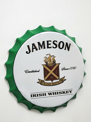 Vintage Style JAMESON IRISH WHISKEY metal sign garage bar Pub Décor ...