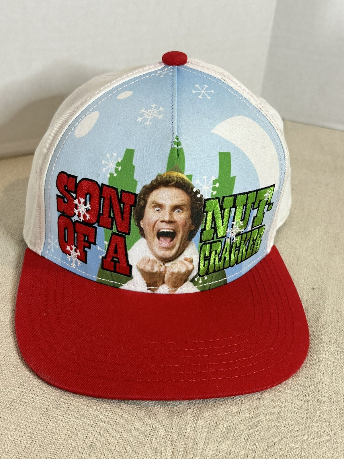 Buddy The Elf Son Of A Nutcracker Snapback Hat Cap Christmas Movie Will ...