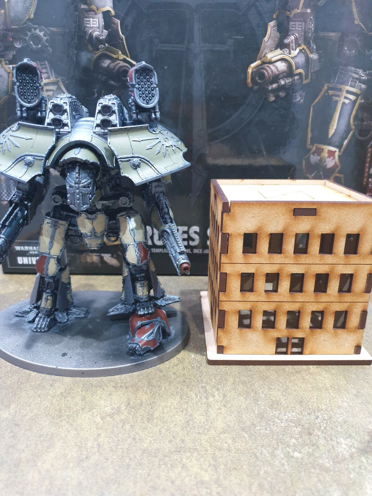 Epic 40k scenery (5 Buildings) Great For Adeptus Titanicus or Legions ...