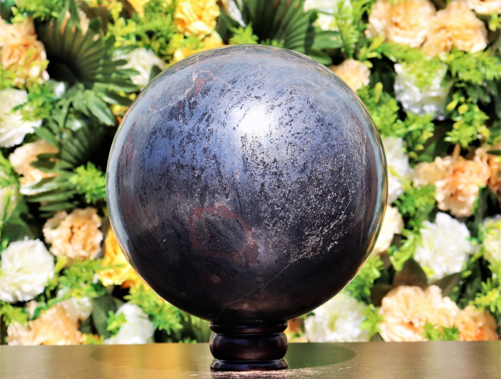 190MM Silver Hematite Stone Chakra Crystal Healing Gemstone Meditation ...