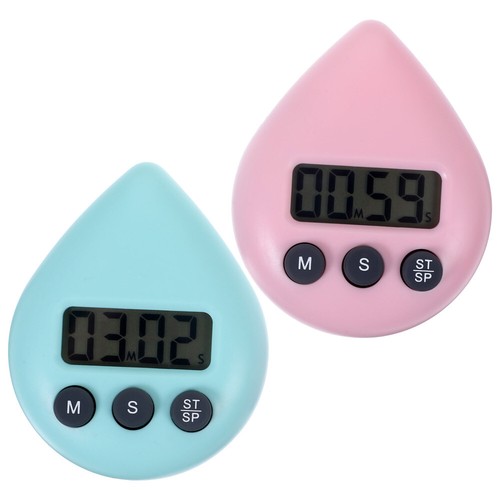 2 Pcs Timer Cute Digital Countdown Electronic Kitchen Timers Small ...