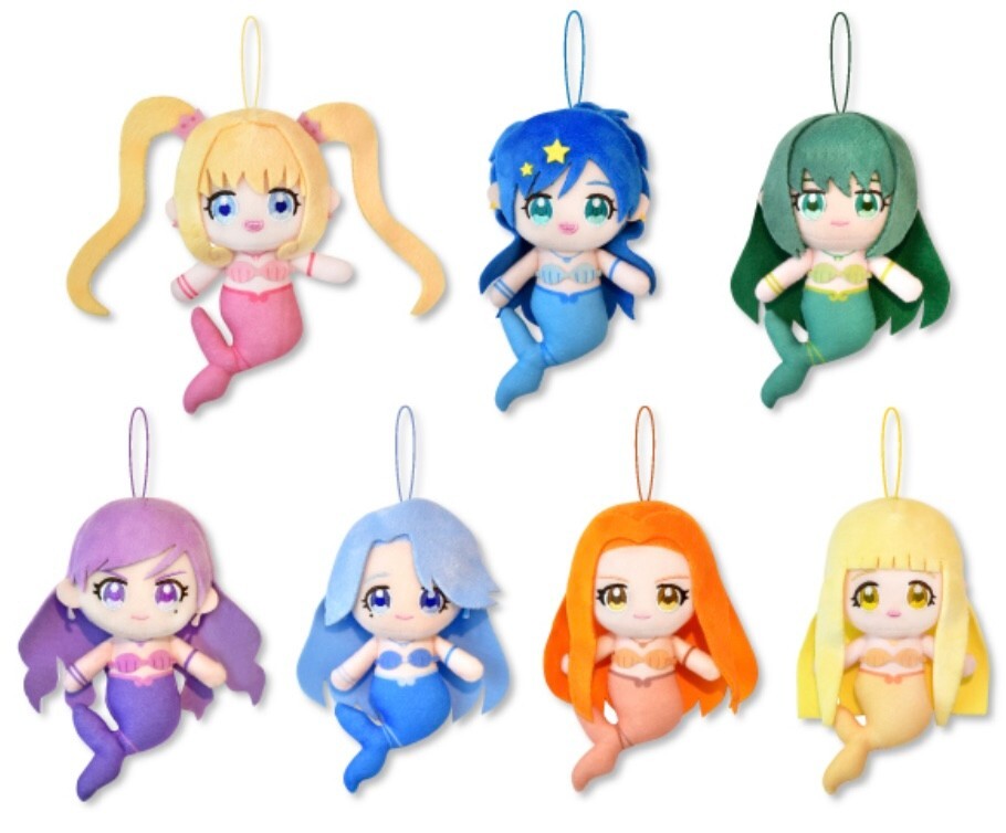 Mermaid Melody Pichi Pichi Pitch Mascot Pikonui Mini Plush Set of 7 New ...