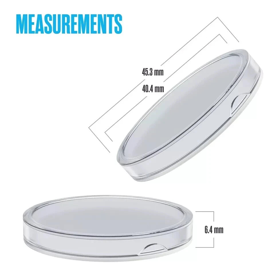 Silver Dollar Coin Holders, Coins Protectors, Eagle 40mm - 25 Pcs NEW ...