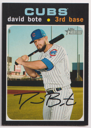2020 Topps Heritage #84 David Bote Chicago Cubs | eBay
