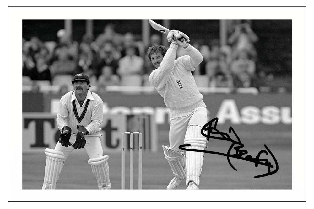 IAN BOTHAM Signed Autograph ENGLAND Cricket Signature Photo Gift Print ...