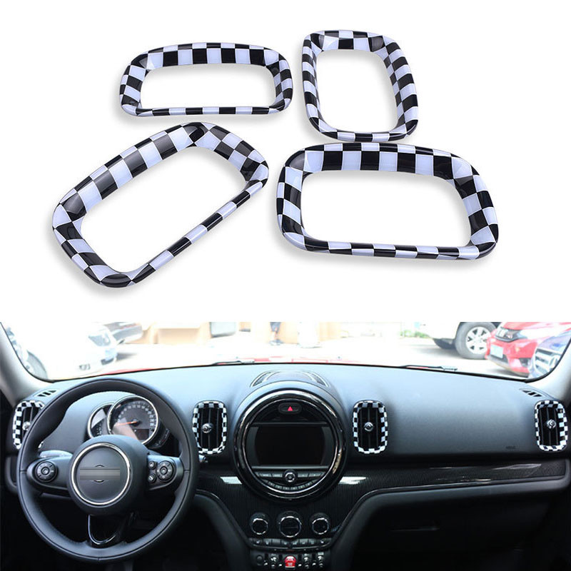 4X Car Red Side Front Air Outlet Vent Cover Trim fit For Mini ...