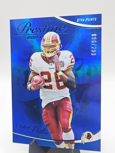 2023 Prestige Clinton Portis Xtra Points Blue 096/299 Washington ...