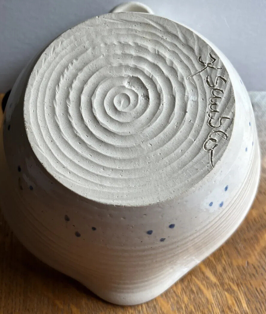 Stoneware Earthware Artist Signed Ceramic Bowl Handmade Mixing Bowl ...