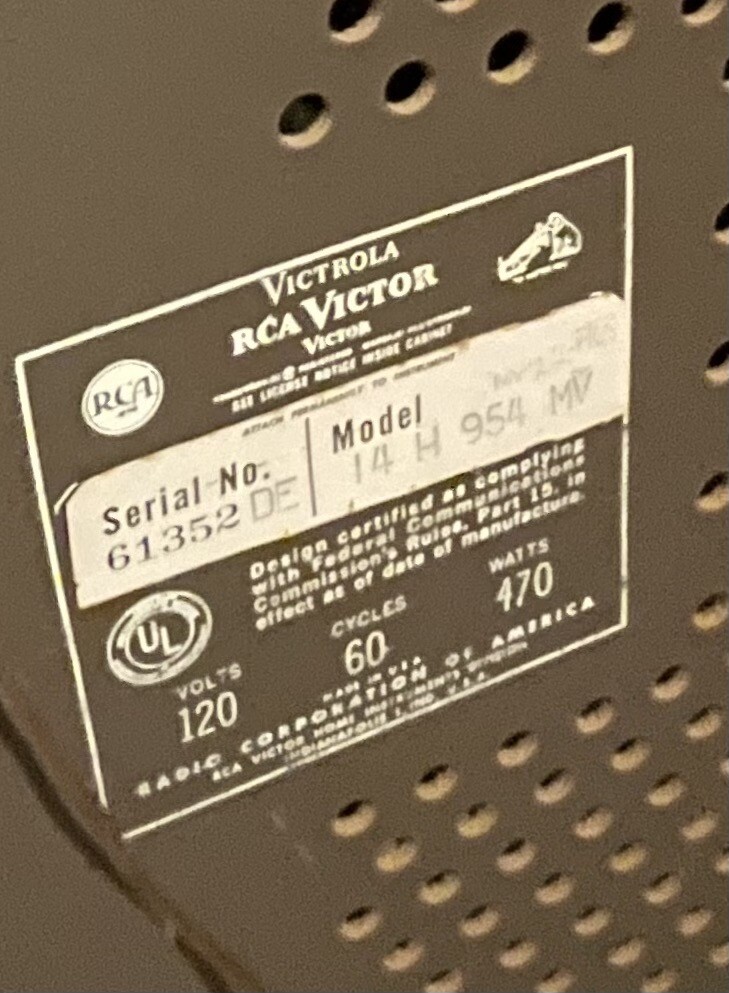 Vintage RCA Victor Color Console TV Turntable & Radio | eBay