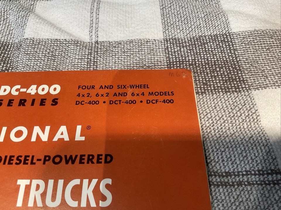 INTERNATIONAL IH DC-400 BBC DIESEL V8 V6 TRUCKS BROCHURE ORIGINAL 1962 ...
