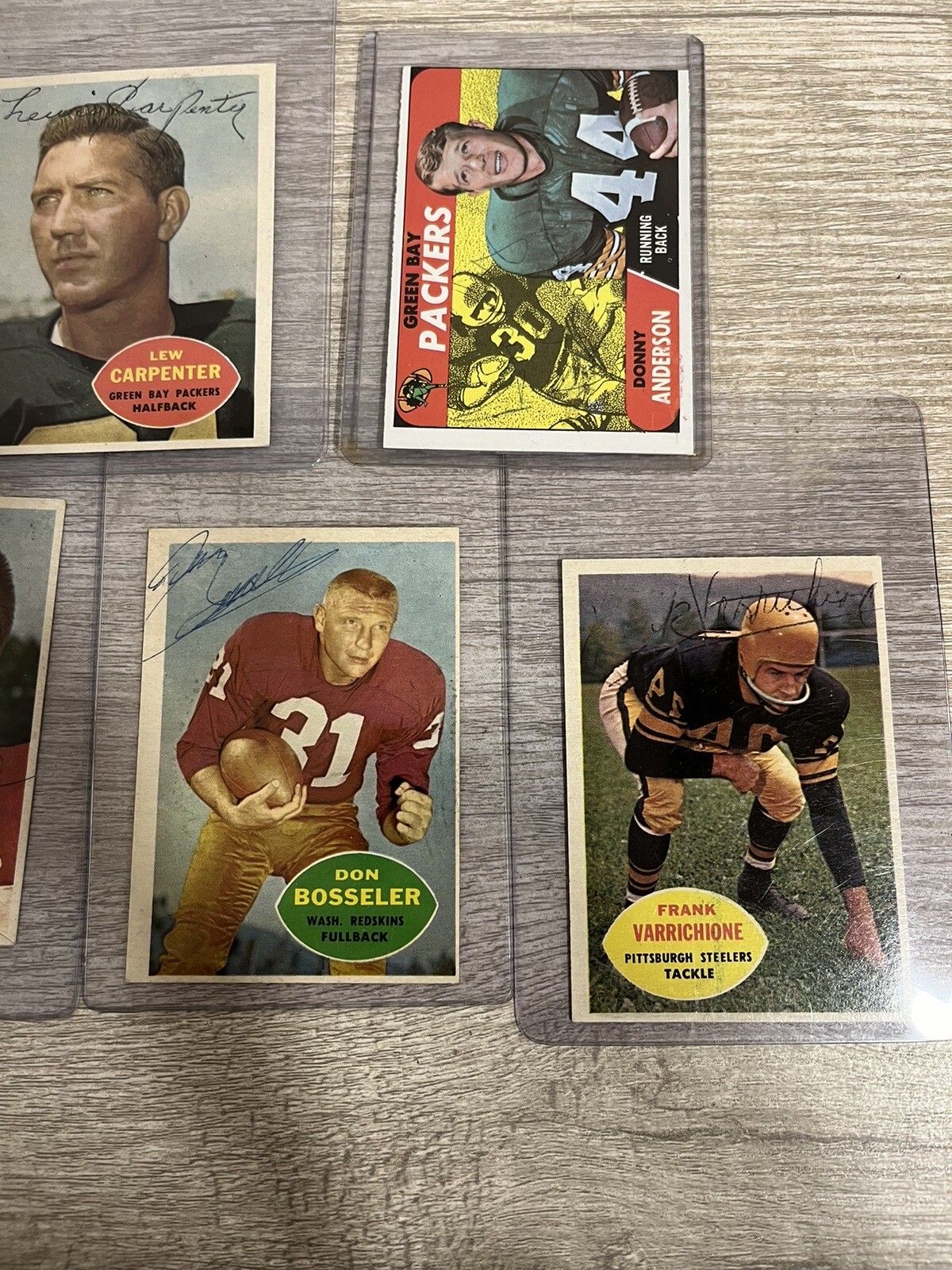 Vintage Signed Auto Football Card Lot Of 7 - 1960 & 1968 Topps V6 | eBay