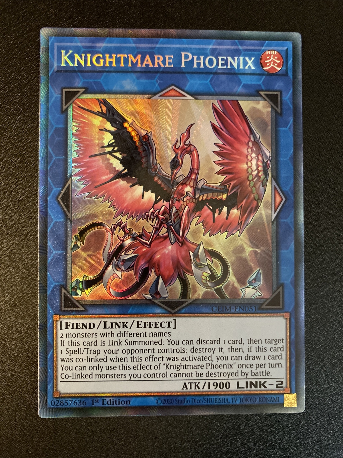 Yu-Gi-Oh! Rare Collector’s - Knightmare Phoenix Geim-En051 1St Edition ...