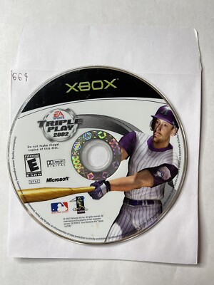 Triple Play 2002 (Microsoft Xbox, 2002) NO TRACKING - DISC ONLY #669 ...