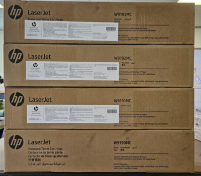 HP Genuine 4-Pack HP W9190MC W9191MC W9192MC W9193MC CMYK Toner ...