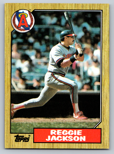 1987 Topps #300 Reggie Jackson California Angels Baseball Card | eBay