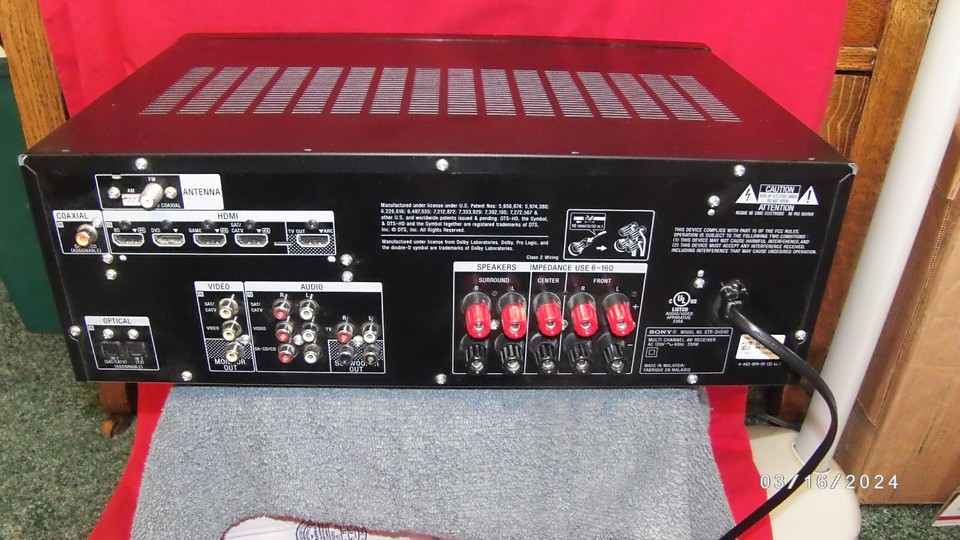 Sony STR-DH540 Surround Multi Channel AV Receiver 5.2 Channel - No ...