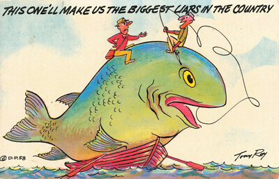 Postcard Biggest Liars In The Country Greetings From Perry West ...