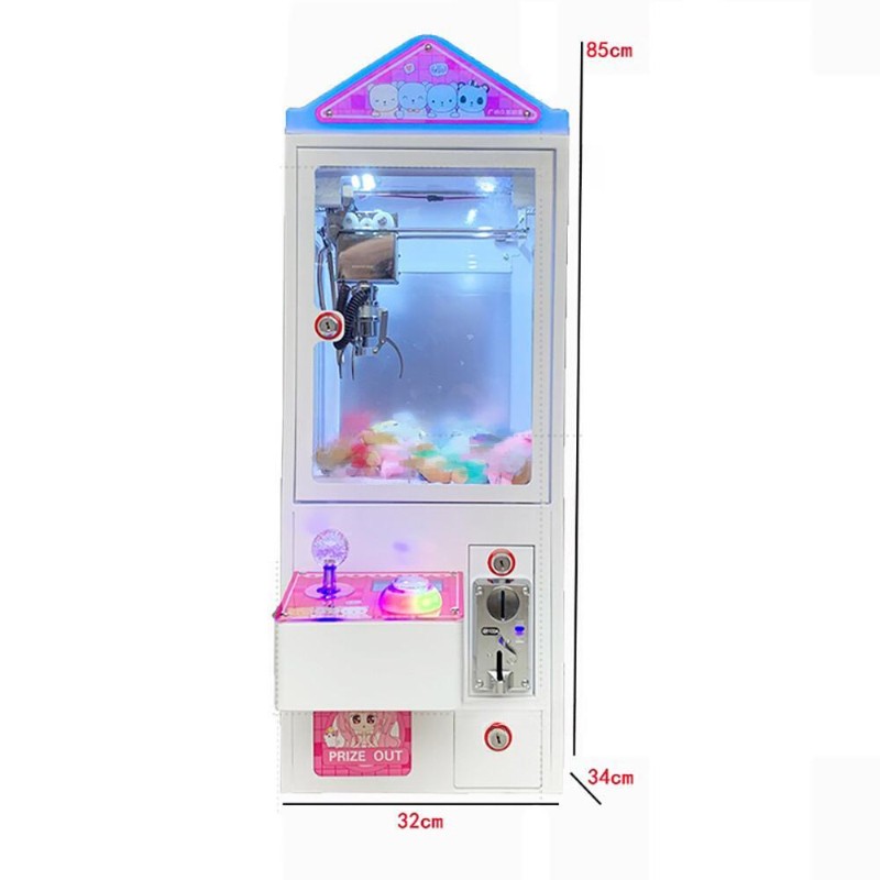 Claw Crane Machine Charge Play Mall Candy Toy Doll Clip Grabber Catcher ...