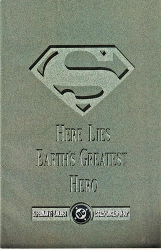 SUPERMAN #75 DEATH OF SUPERMAN MEMORIAL SET DC 1993 NICE!!! | eBay