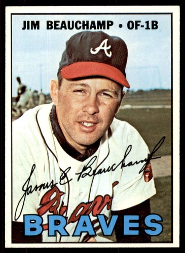 1967 Topps Jim Beauchamp Atlanta Braves #307 NM-MT | eBay