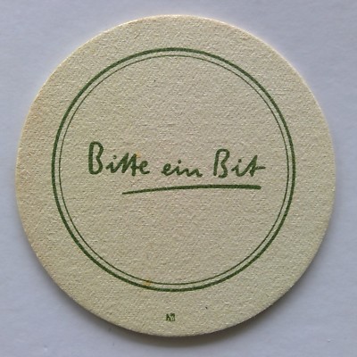Bitte Ein Bit Bit Burger Pils Coaster (B338) | eBay Australia