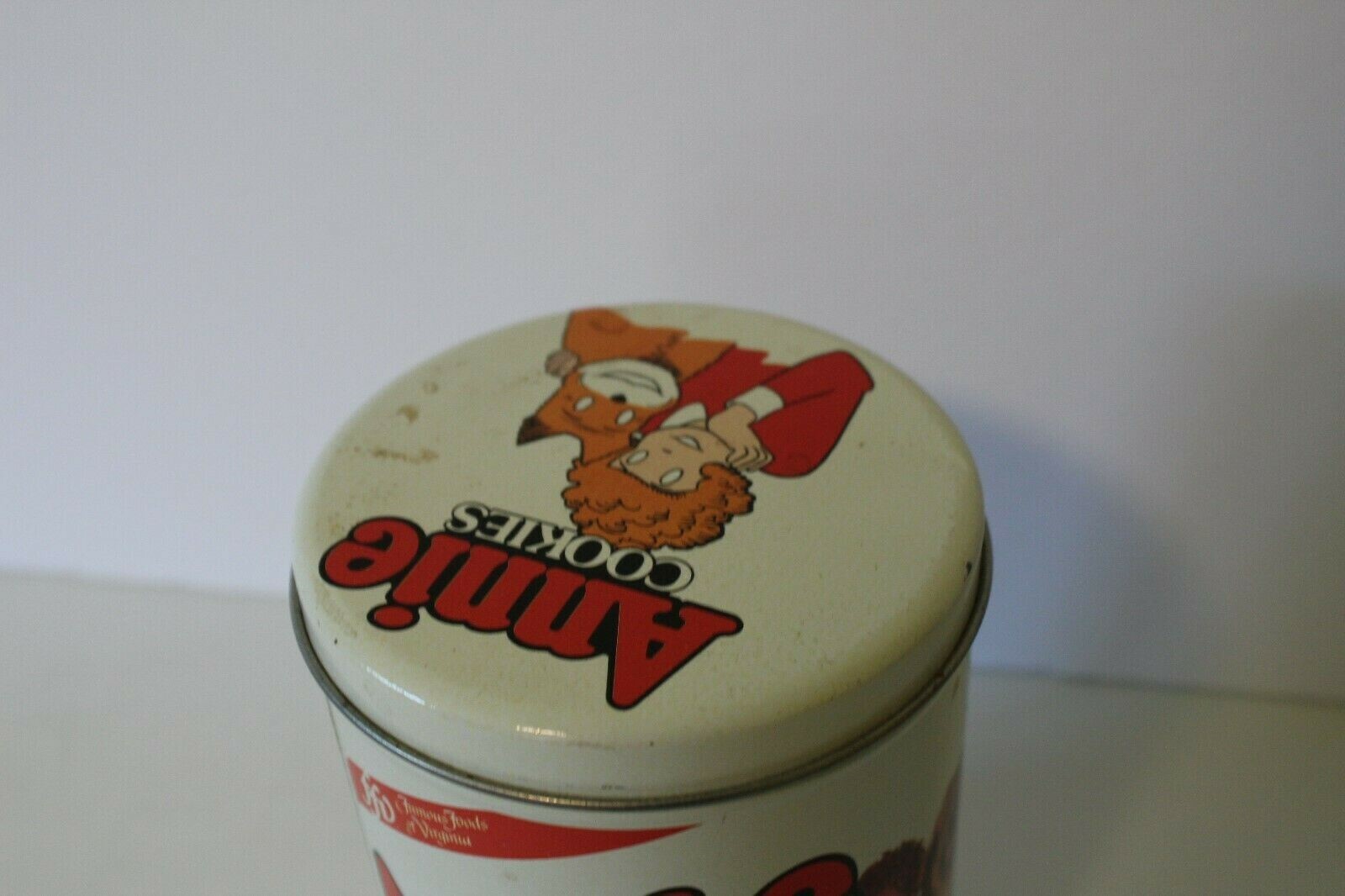 Vntg Tin Can Annie Cookies FFV Famous Foods Virginia 8 oz. 1981 Tribune ...