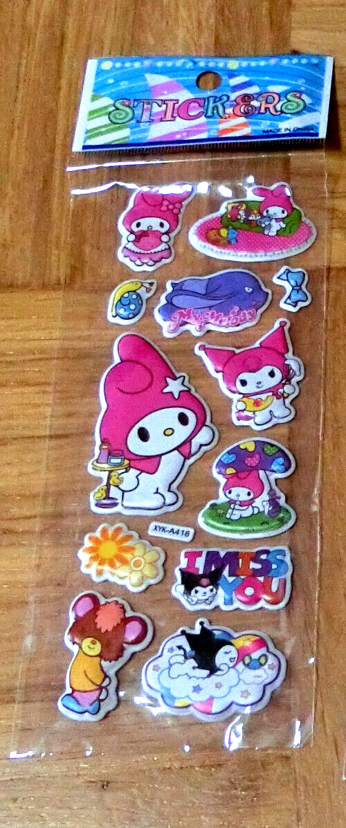 3 x Stickerbögen Aufkleber Sticker PVC " Mädchen " 1x Hello Kitty in ...