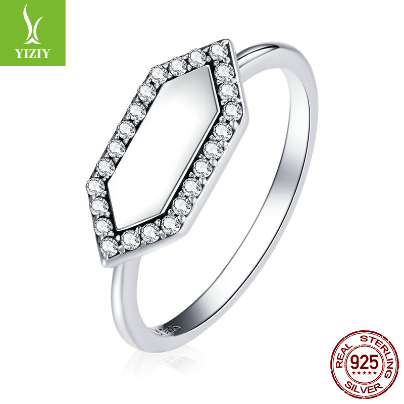 Hot European silver ring charm Women ring 925 sterling jewelry fit gift ...