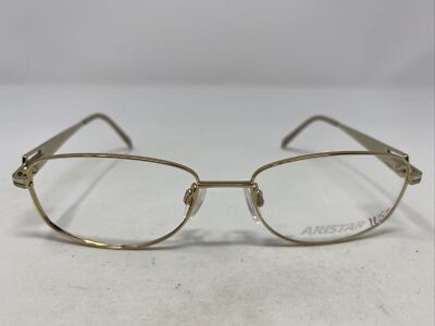 ARISTAR AR16365 COLOR-533 52-16-135 Matte Gold Full Rim Eyeglasses ...