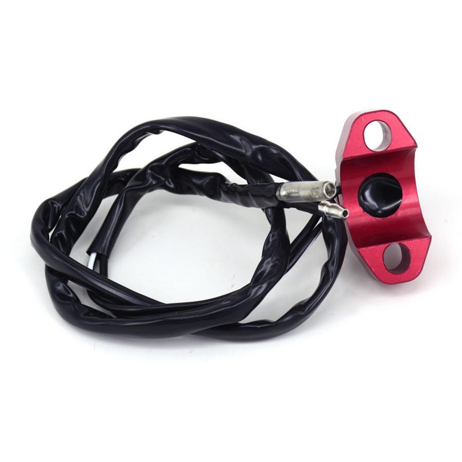 Red CNC Billet Motorcycle Engine Stop Start Kill Switch Button For Dirt ...