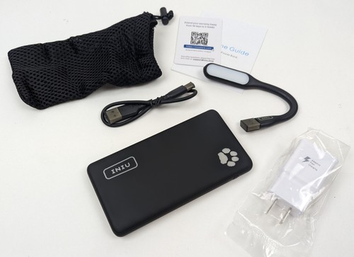 INIU Power Bank 10000mAh 2-Port Portable Battery w/Charger & Flashlight ...