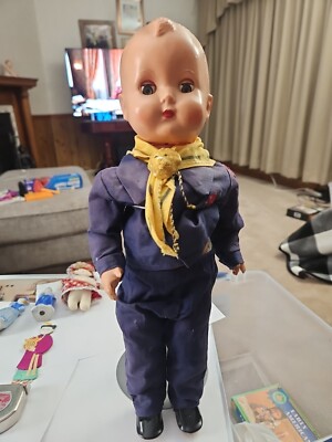 Vintage Roddy Doll Made In England Antique 1950s Walking Cub Scout | eBay