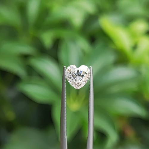 .45 CT Natural White Diamond 5mm 1 Pcs Heart Cut VVS1 D Grade Certified ...