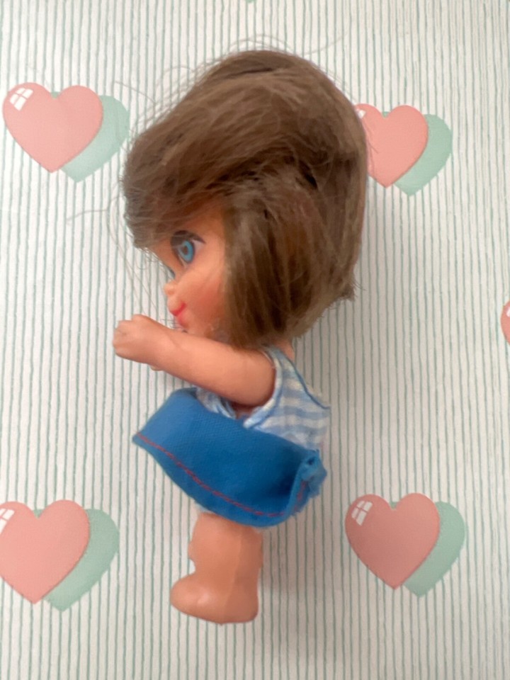 Vintage Liddle Kiddle Babe Biddle Doll Brunette Mattel 3” | eBay