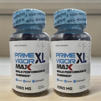 2PCS Prime Vigor XL Gummies Prime XL Vigor Max Male Performance (2 ...