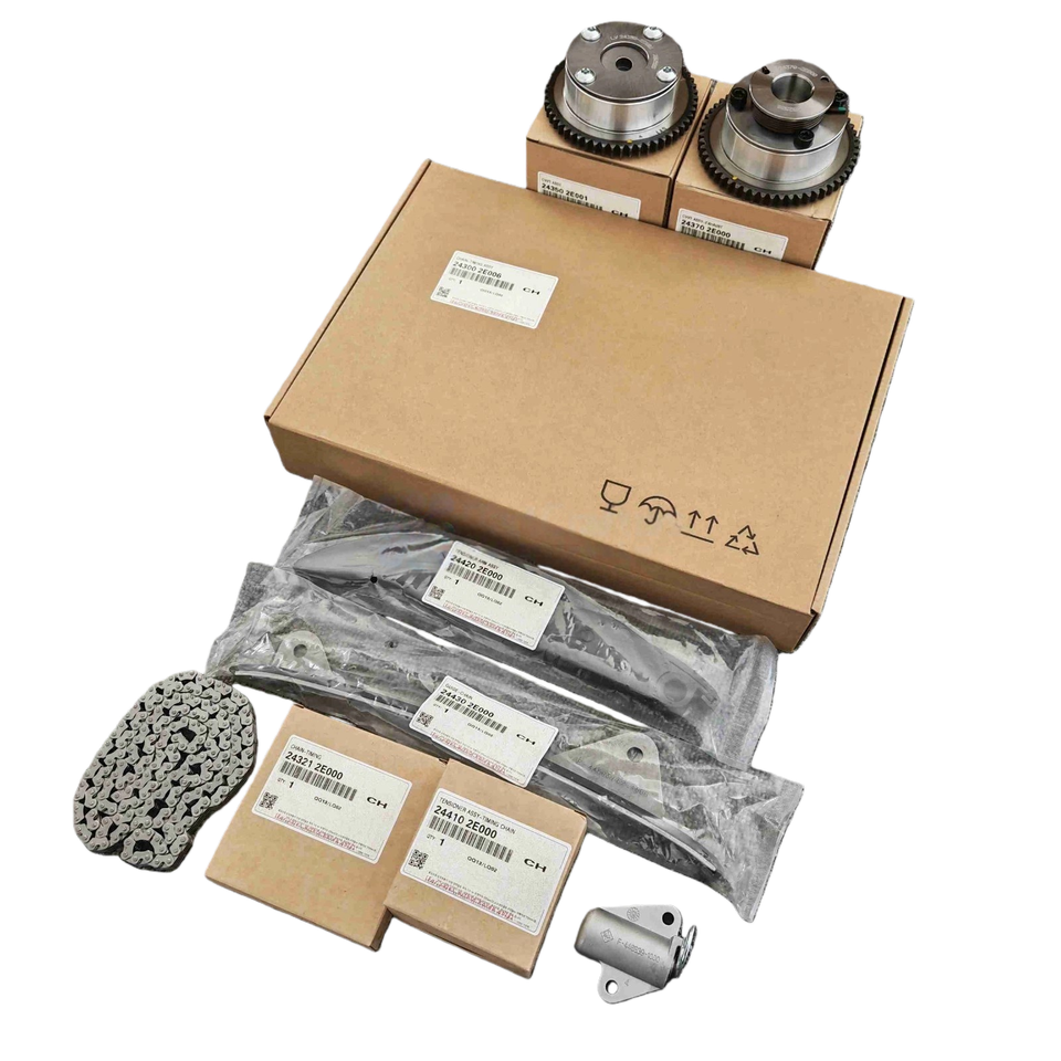 Timing Chain Kit Exhaust Intake CVVT Gear for Kia Soul Hyundai Elantra ...