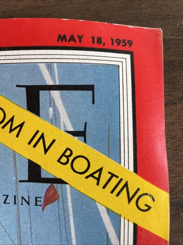 TIME MAGAZINE~ (MAY 8, 1959) COVER: THE NEW BOOM IN BOATING CHRIS ...