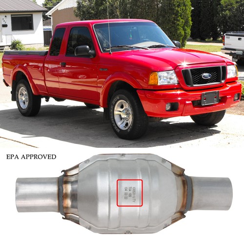 For Ford Ranger 2.3L 2" Inlet/Outlet Catalytic Converter w/ Heat Shield ...