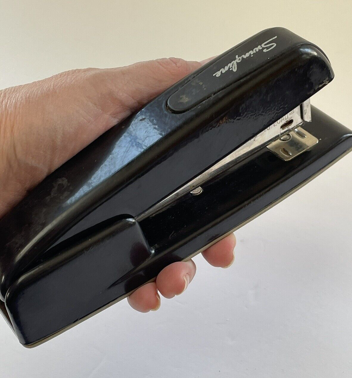 Vintage 747 Swingline Stapler Black Metal Model 94-02 Art Deco Design ...