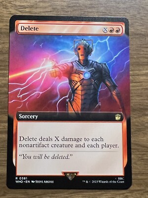 Magic The Gathering: Dr Who Delete Extended Art Rare Card | eBay