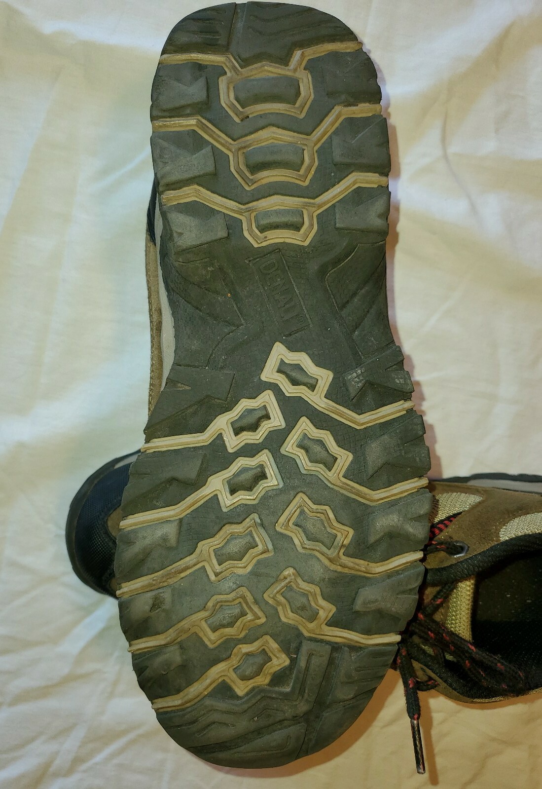 Denali Mens Size 9.5 Outdoor Hiking Trail Boots Shoes Brown Red Gray ...