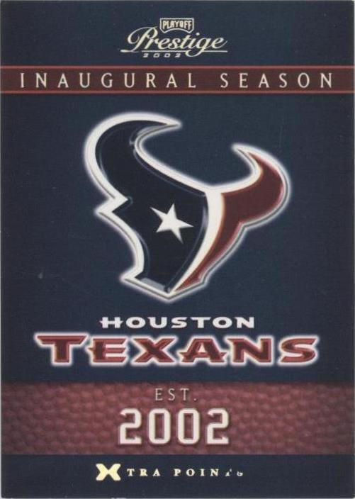 2002 Playoff Prestige - Houston Texans #150 Xtra Points Purple /300 (RC ...