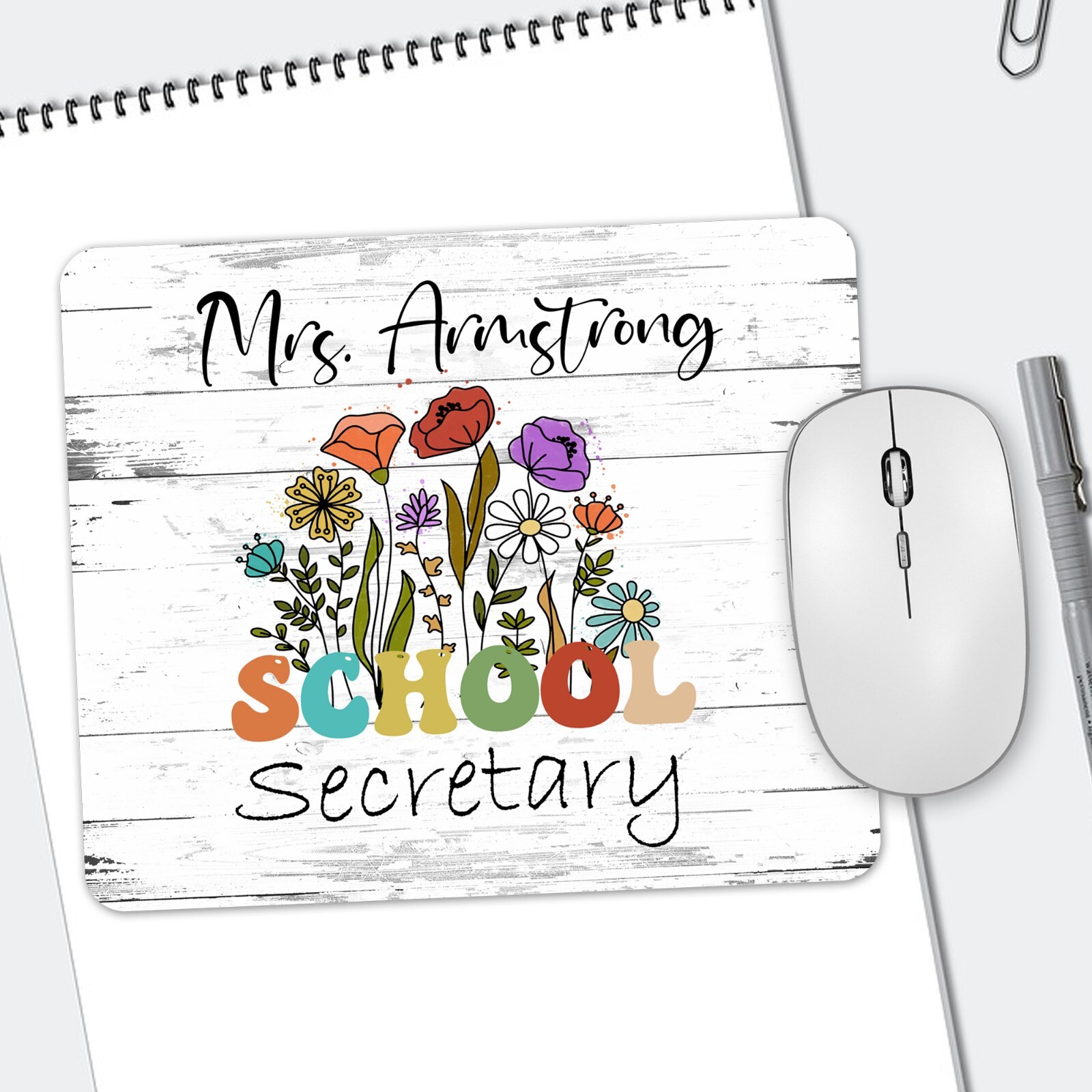 School Secretary Mouse Pad, Secretary Office Decor, Front Office Crew ...