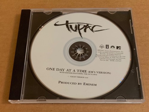 Promo CD Single Tupac Shakur One Day At A Time (Em's Version) Clean ...