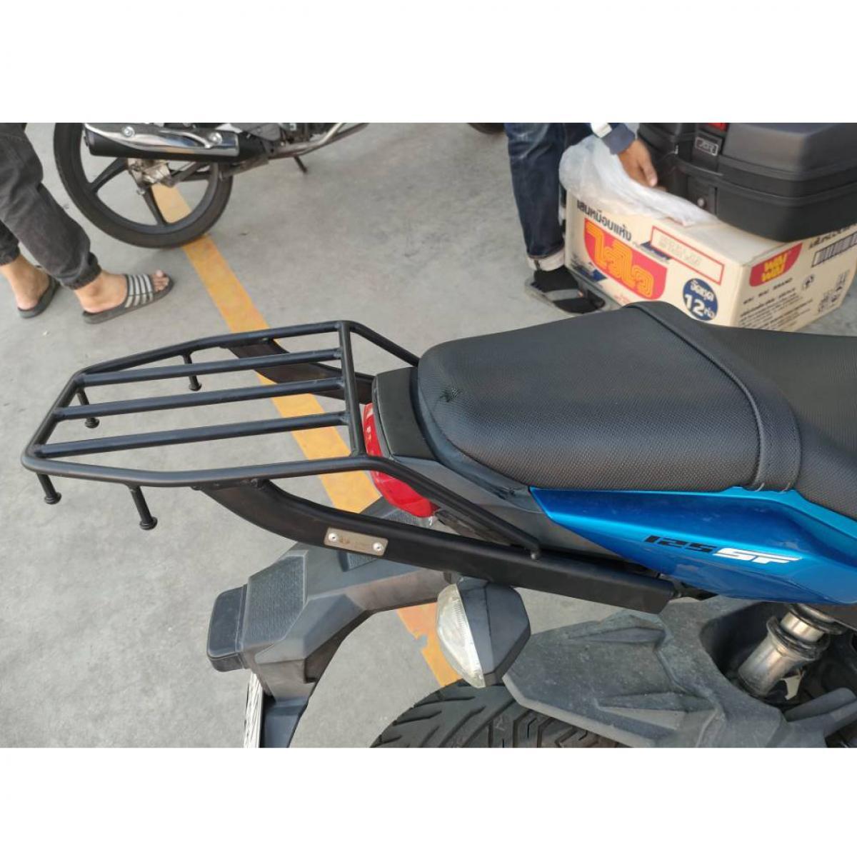 REAR RACK LUGGAGE CARRIER BLACK CUSTOM FOR HONDA GROM MSX SF 2017-2022 ...