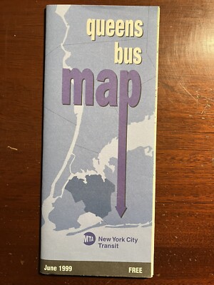 Queens Bus Map June 1999 Vintage 1990s MTA New York City Transit | eBay