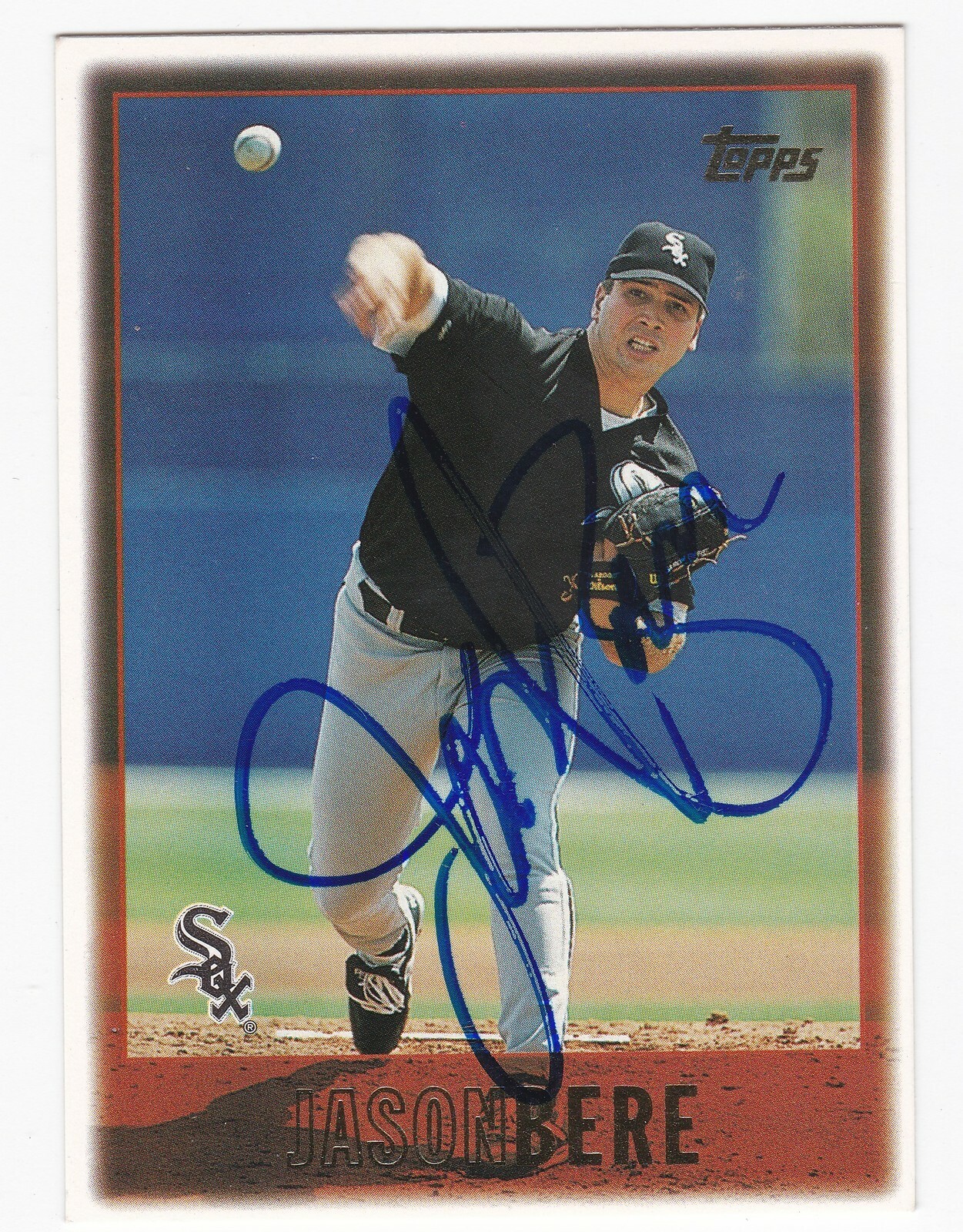 Jason Bere Autograph On A 1997 Topps - Chicago White Sox | eBay