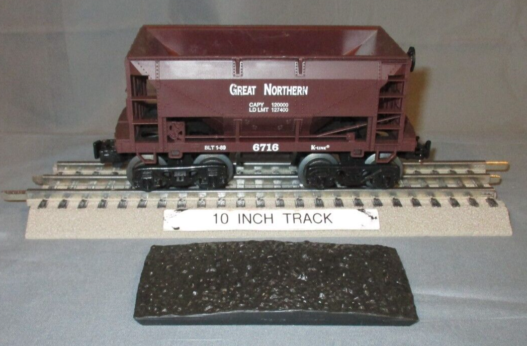 K-Line 6716 Great Northern GN Ore Car w/Remv. "Coal" Load O/027 ga. wks ...