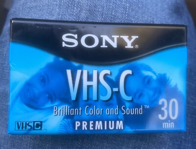Sony 30 Minute VHS-C Tape (Single) New - Premium Grade | eBay