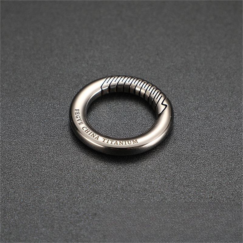 Titanium Circle Carabiner Keychain Clip Small Carabiner Clip Quick ...